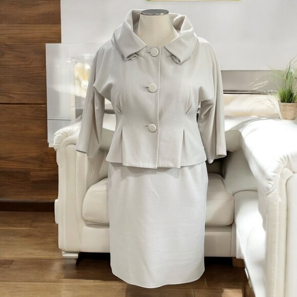 Isabel & Nina | Dresses | Isabel And Nina Womens 6 Cream Skirt Suit Set ...